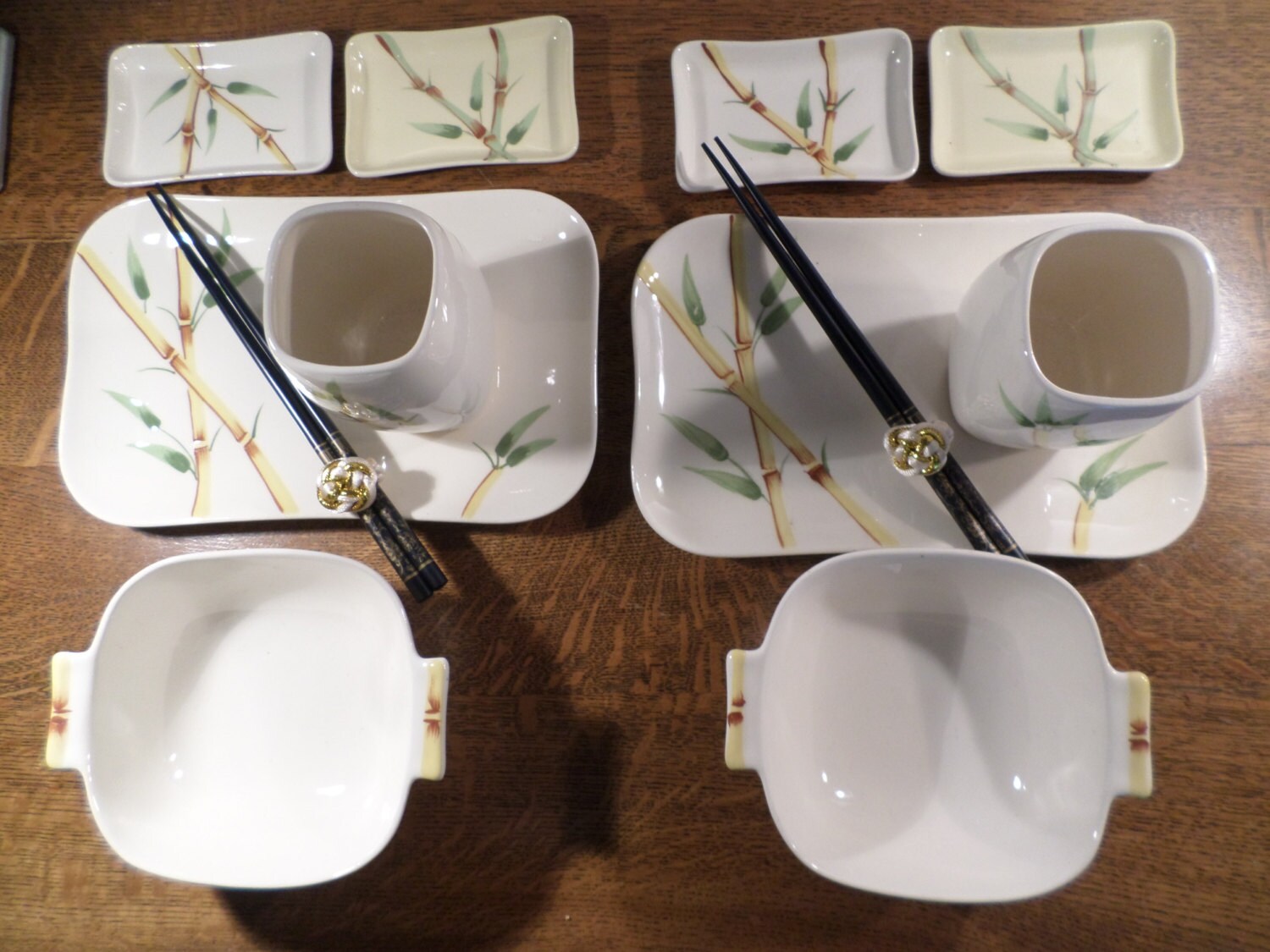 Weil Ware 50's California 12pc pottery Sushi Ramen Asian food place ...