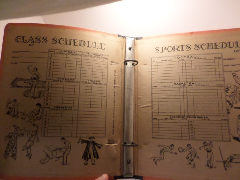 Vintage 1940s YUMOR Loose Leaf Notebook: Illustrated Cover - Etsy