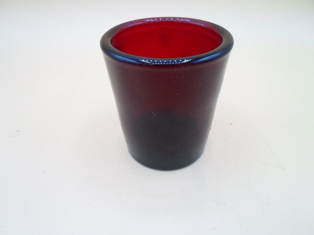 Antique Vintage Art Deco Ruby Red Glass Votive Very Hard to Find the ...