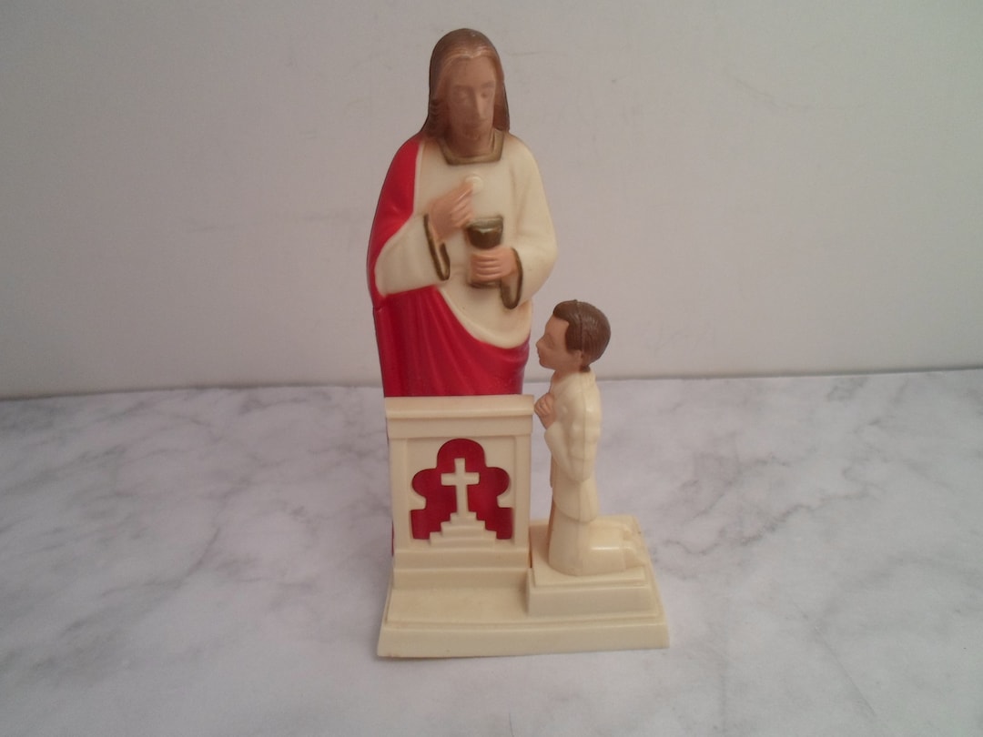Vintage Jesus Statue First Communion Boy Child 1950's Made in USA ...