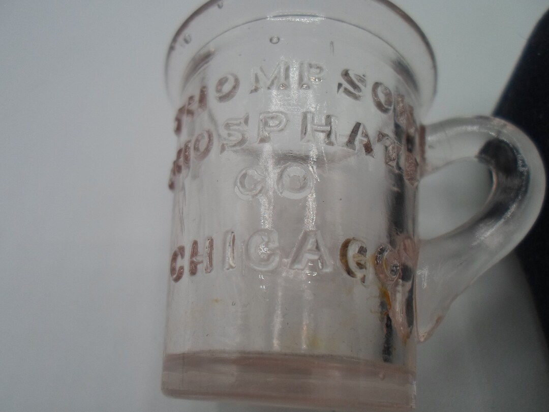 Vintage Thompson Phosphate Co. 2 Inch Dose Mug With Handle WILD CHERRY ...