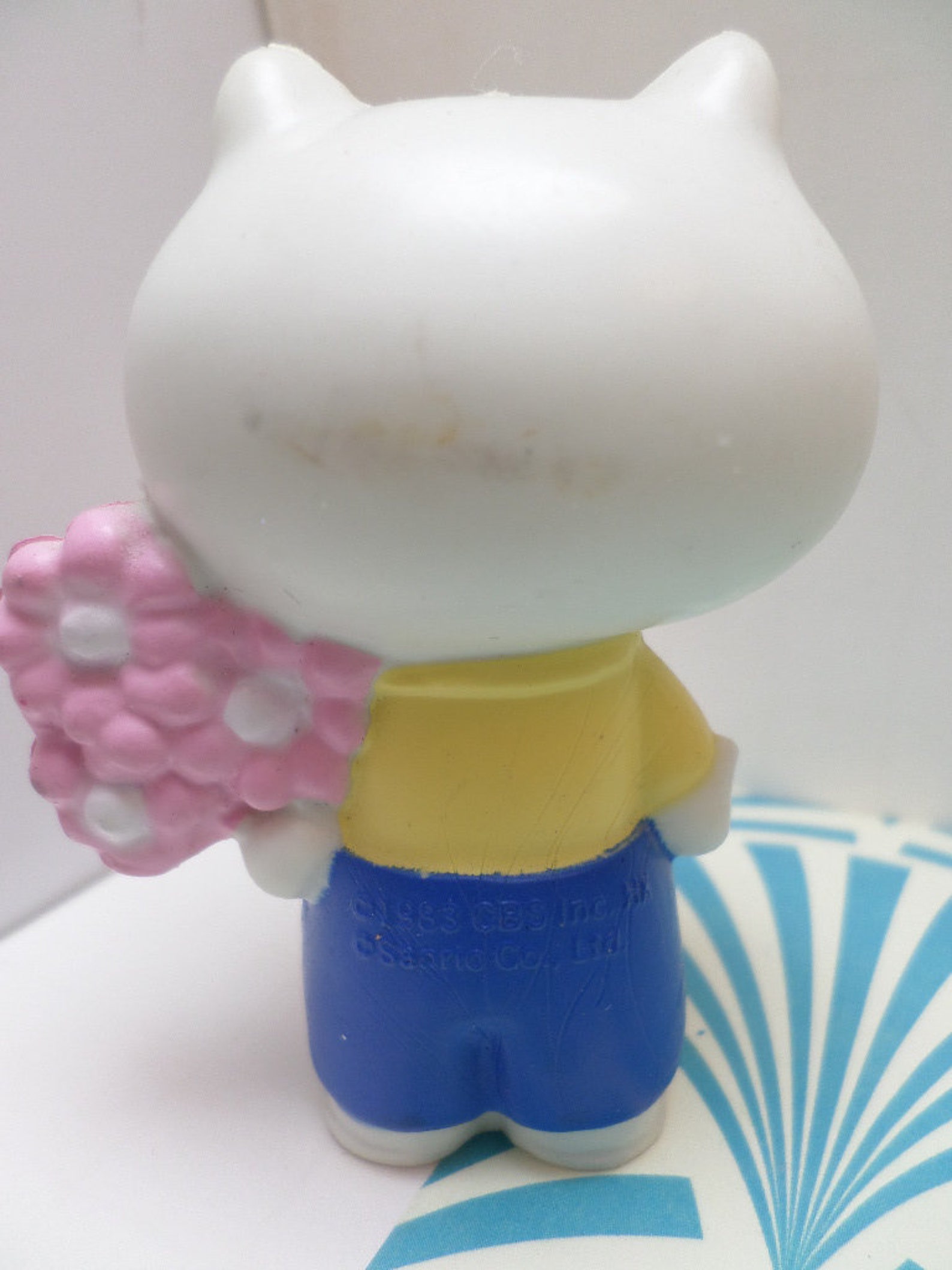 Vintage 80's Sanrio Hello Kitty Hard Rubber Mr Kitty With - Etsy