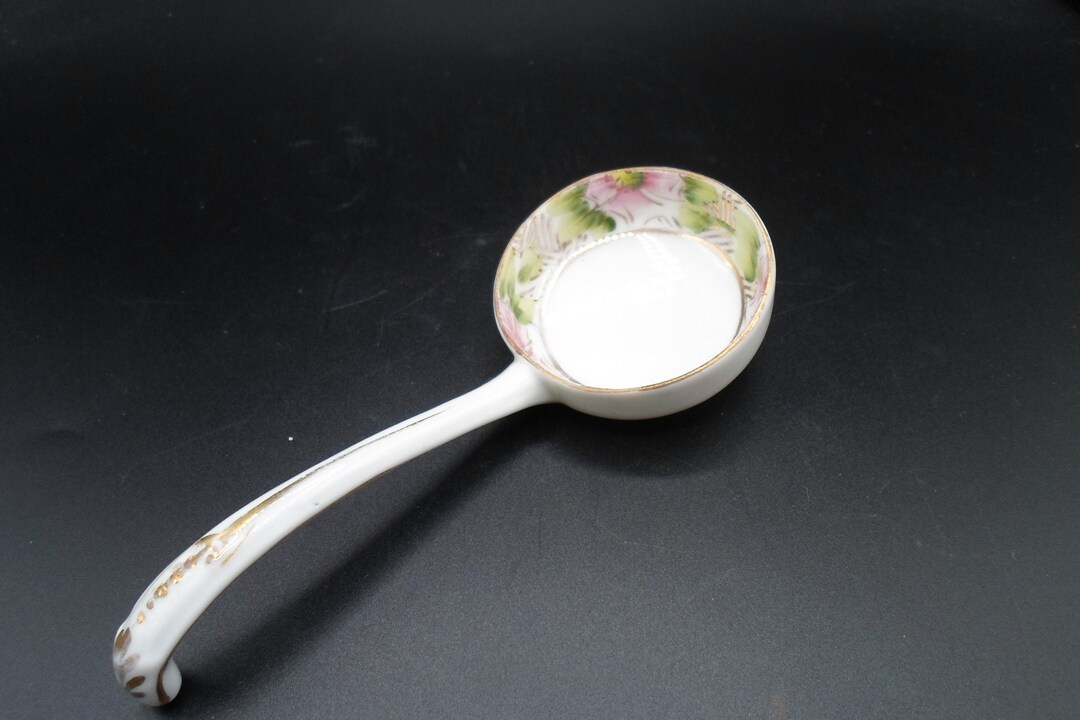 Antique Noritake or Nippon Mayonnaise Ladle Spoon Hand Painted 1910's ...