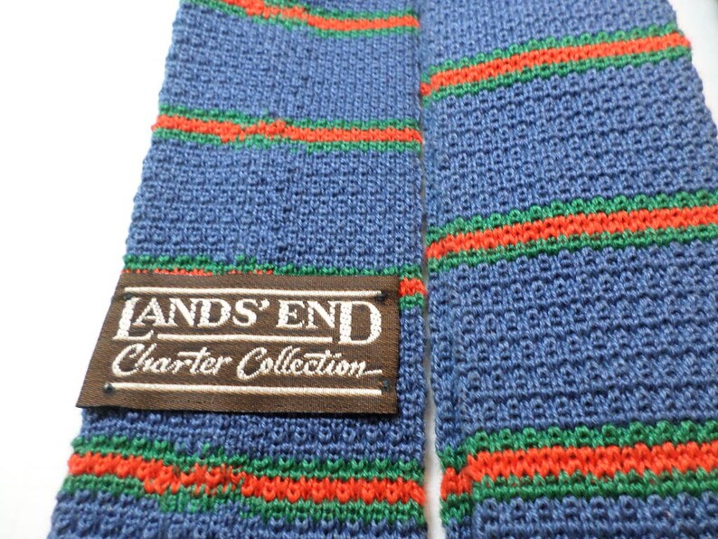 3 Vintage 60's 70's Lands End & Pierre Cardin Knit Ties - Etsy