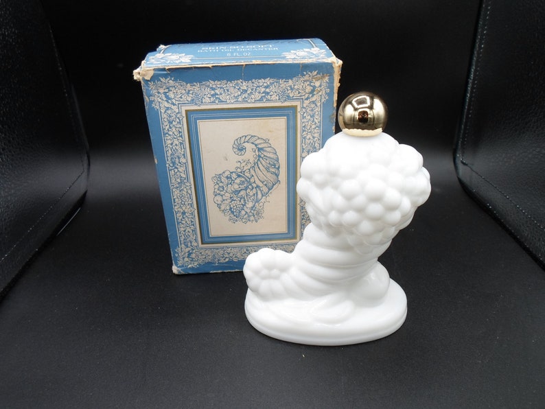 Vintage Avon Cornucopia Bottle in Box Skin so Soft Decanter - Etsy