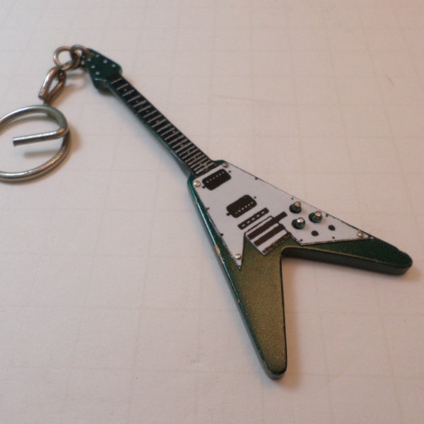 Guitar Keychain - Etsy