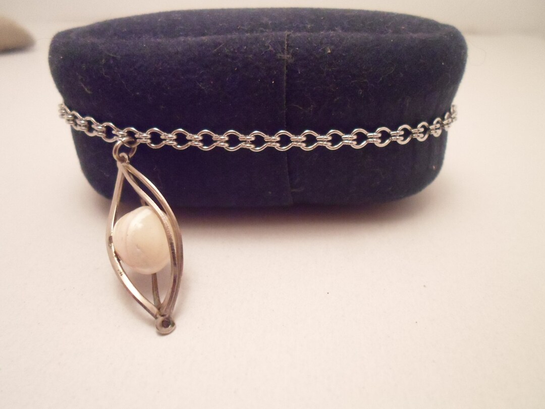 Vintage 1970s Charm Bracelet: Caged Marble Sphere, Artist Estate - Etsy