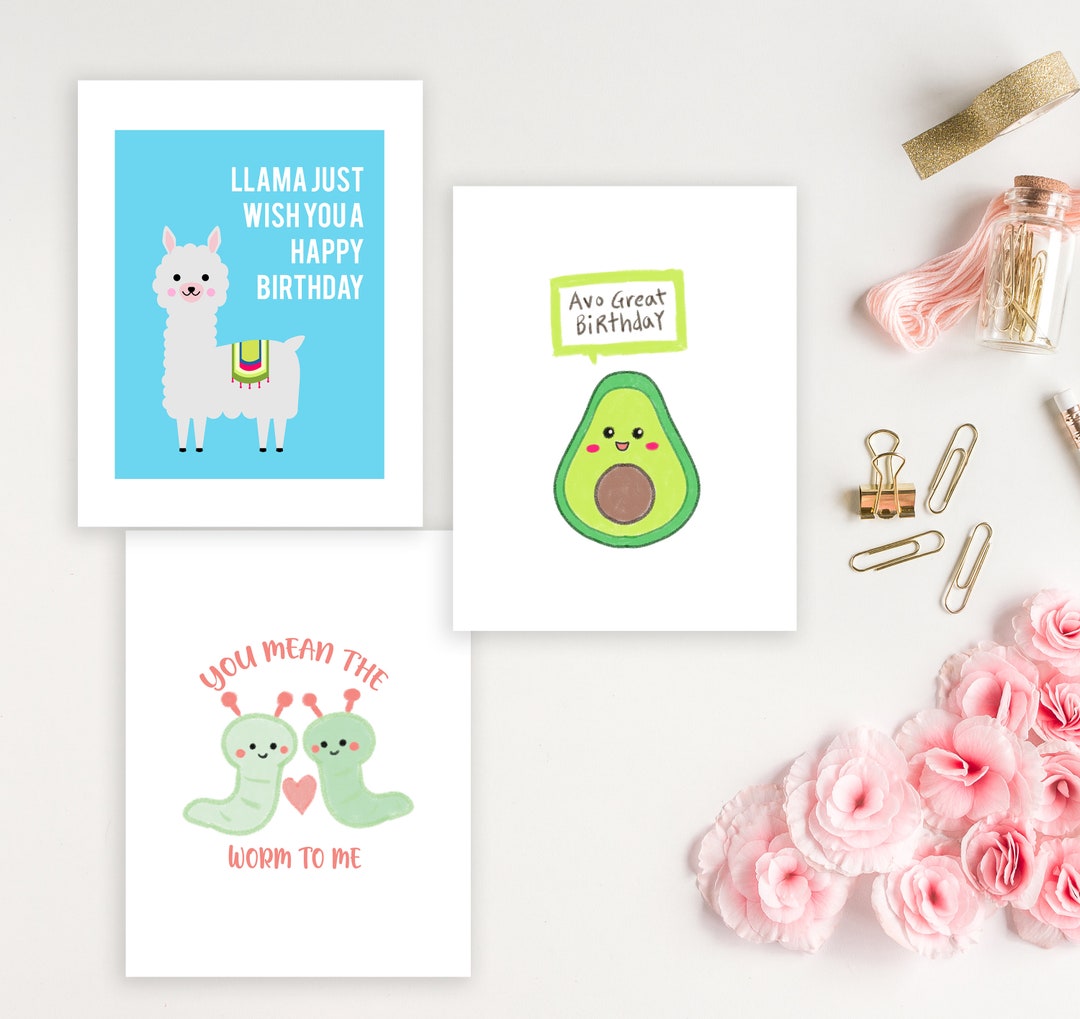 Greeting Card Bundle, Pick Any 3 Cards - Etsy