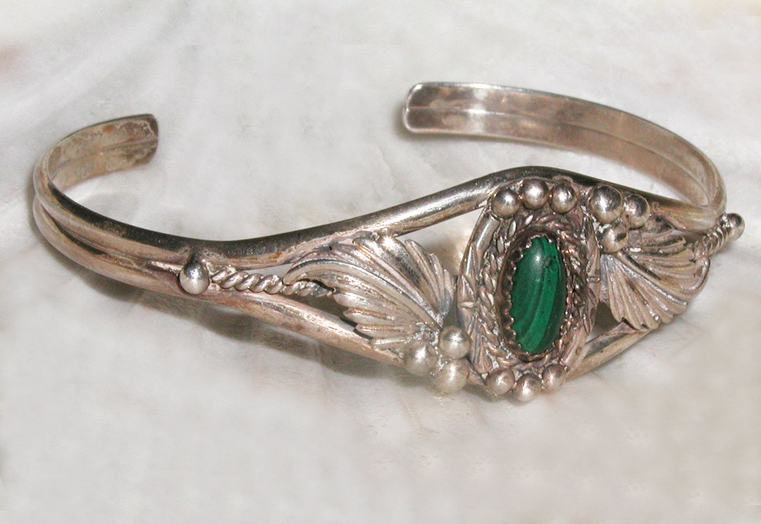 Fabulous Vintage Native American Navajo Leaves Scrolls Beaded Signed ...