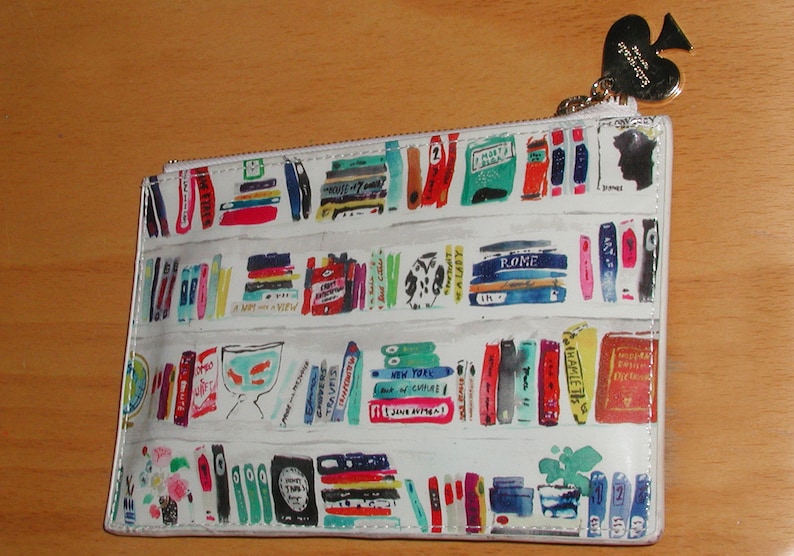 Colorful Bella Book Shelf Print Vintage Kate Spade New York Gold Spade ...