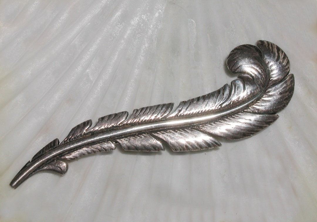 Large 3-1/4" Vintage 40's Fine British Signed STERLING Silver Colonial ...