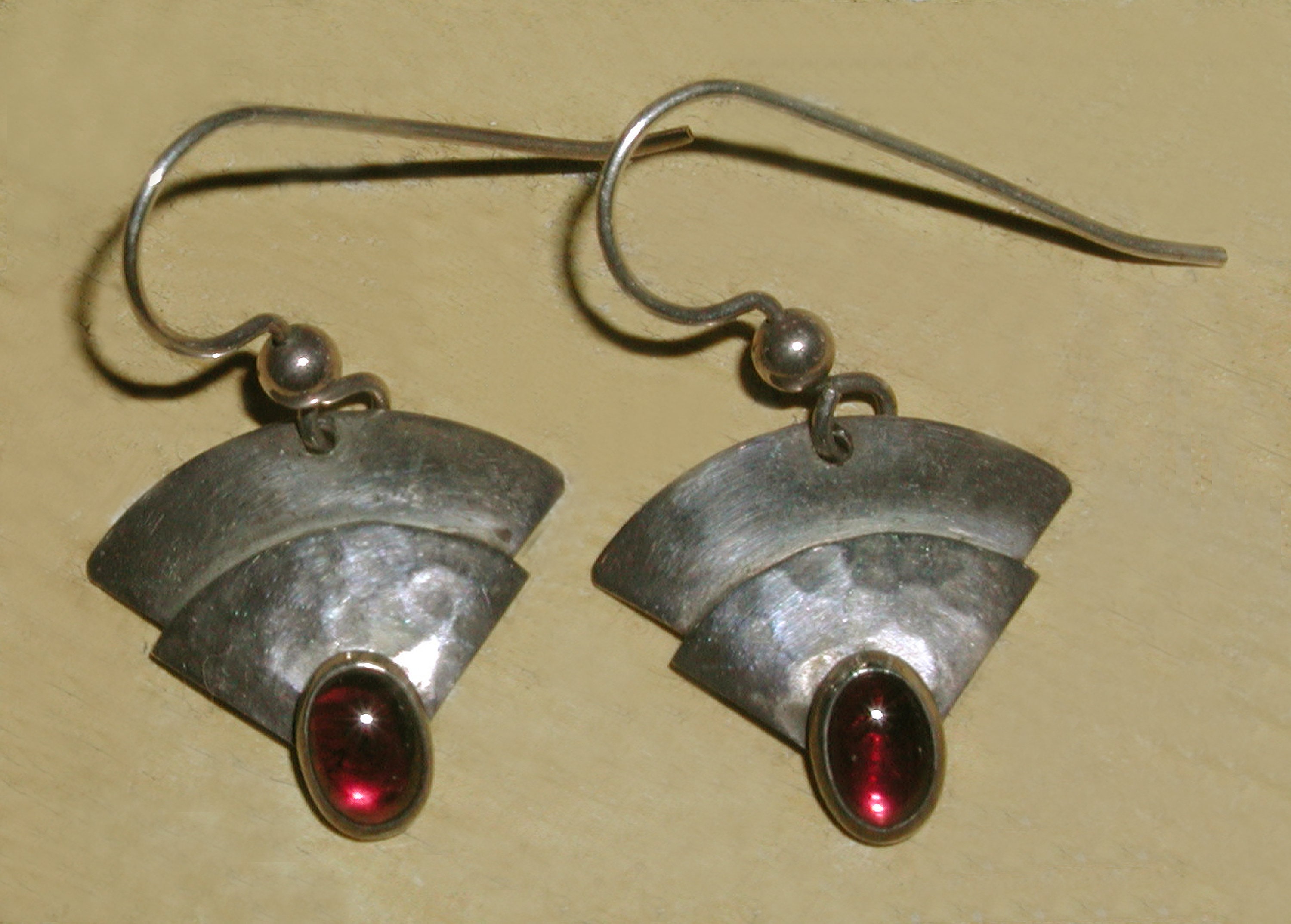 Gorgeous Vintage Signed PFP Sterling Hammered Silver & 14KT Gold Two ...