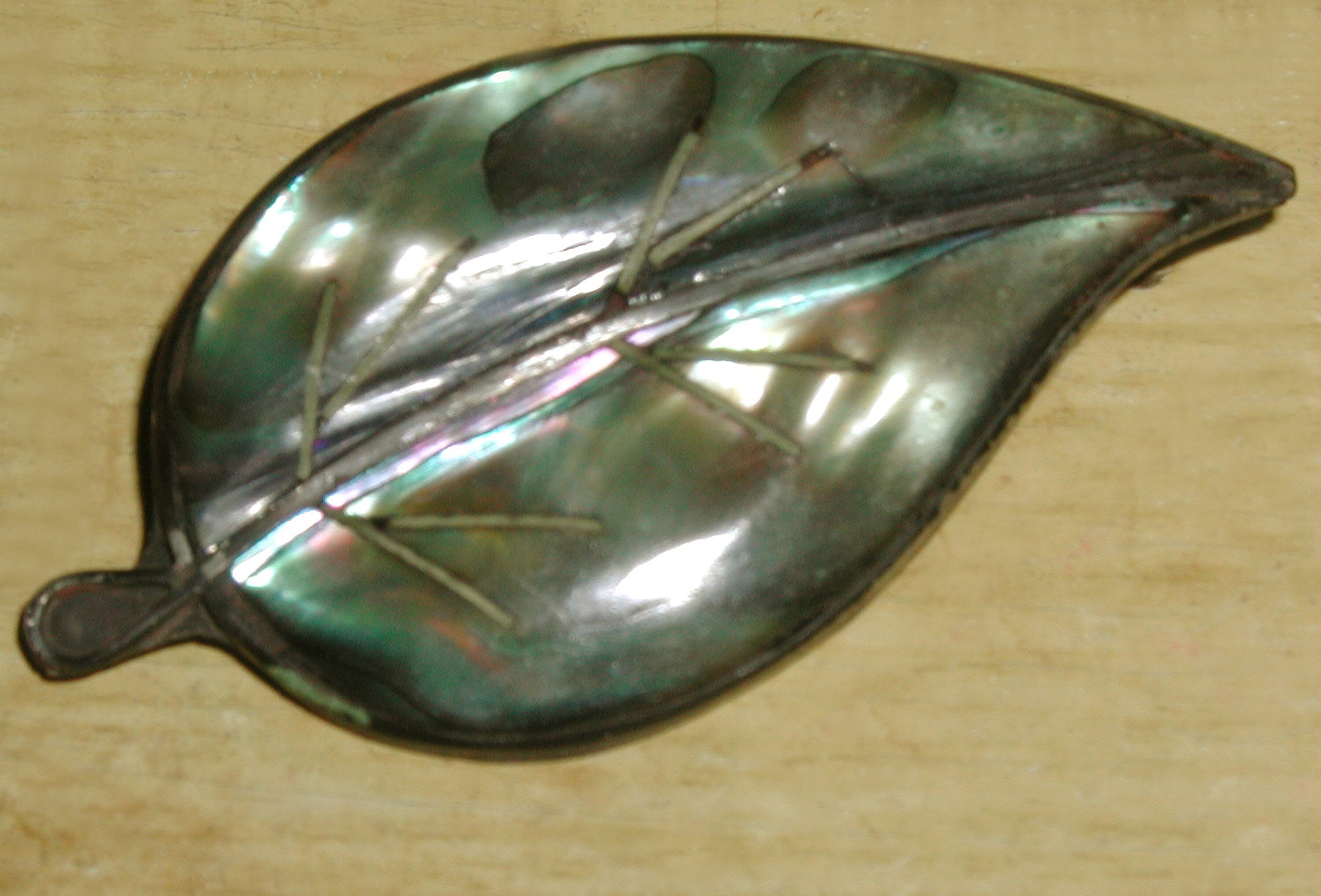 Superb Vintage Signed Abalone Shell Sterling Silver Signed RA - Etsy
