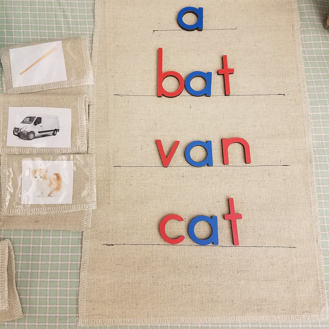 Word Building Mat Montessori Language Material | Etsy