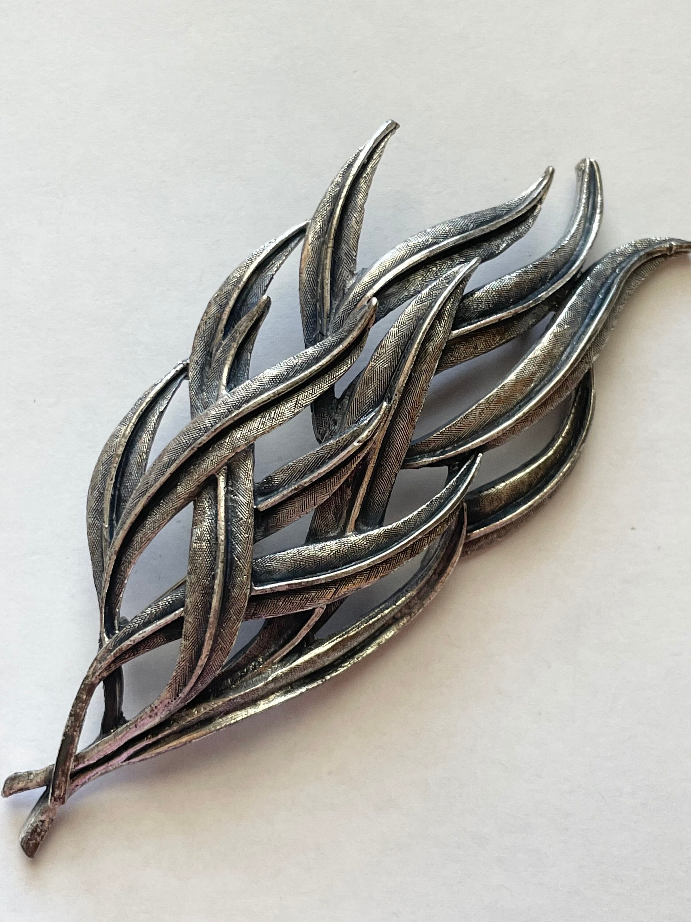 Vintage Tortolani Large 4” Grass or Leaves Pin Brooch - Etsy
