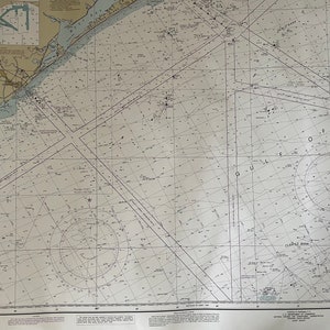 Vintage Mermentau River to Freeport Nautical Map NOAA Louisiana Texas ...