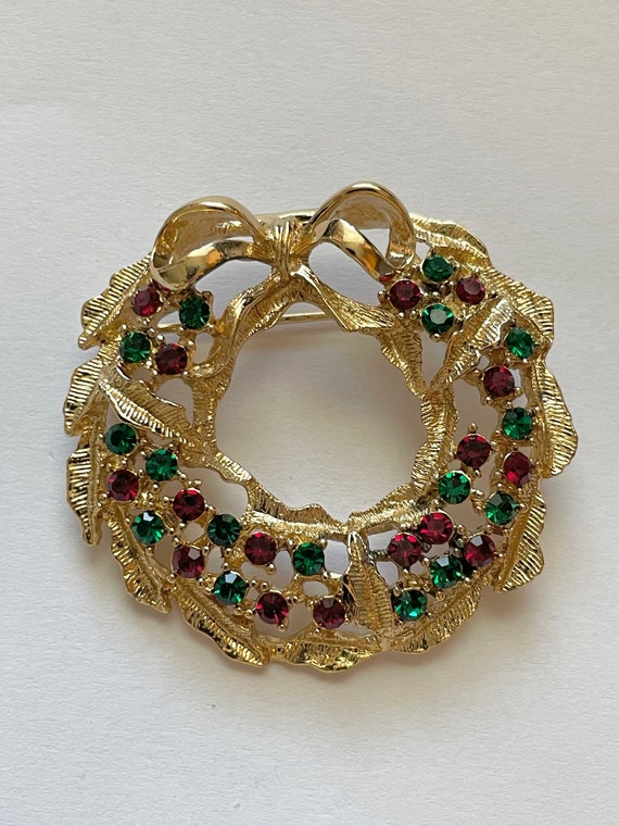 Vintage eisenberg christmas wreath - Gem