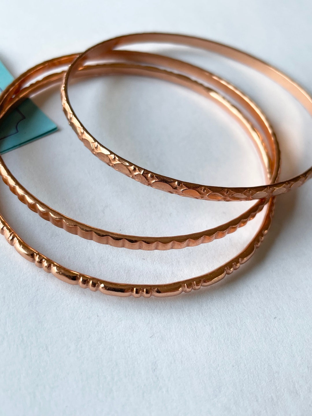 Vintage 1970’s Coppercraft Bangle Bracelets Set of 3 Unused - Etsy