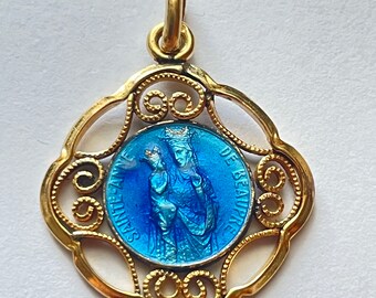 Gold St Anne Pendant - Etsy