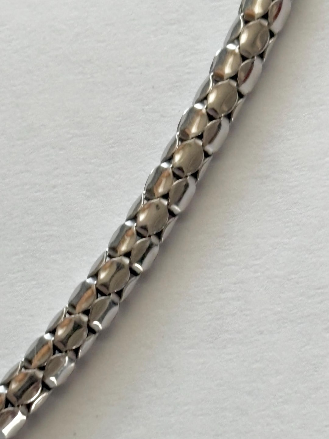 Vintage 18” Sterling Silver 3mm Cobra Necklace Chain - Etsy