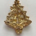 Vintage LJM Rhinestone Christmas Tree Pin Brooch - Etsy