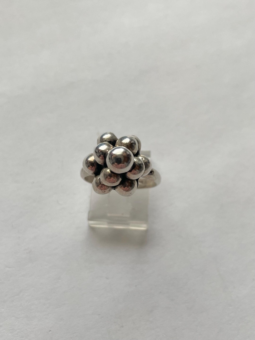Vintage Sterling Silver Mexico Bubble Cluster Ring Size 7.5 - Etsy