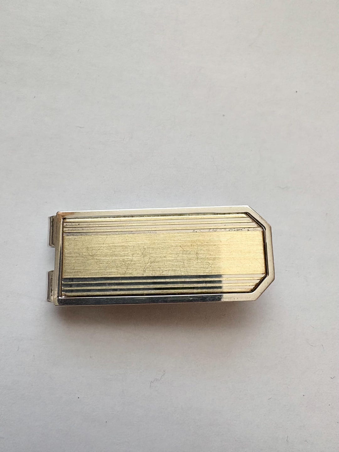 Vintage ANSON Sterling Silver and 18k Gold Money Clip - Etsy