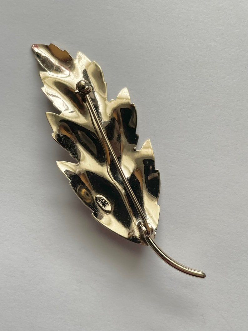 Vintage Charles Reid Gold Filled Pearl Leaf Pin Brooch - Etsy