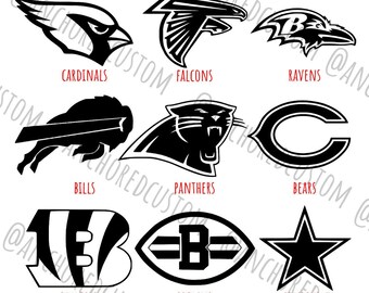 Football Team Decal | Etsy