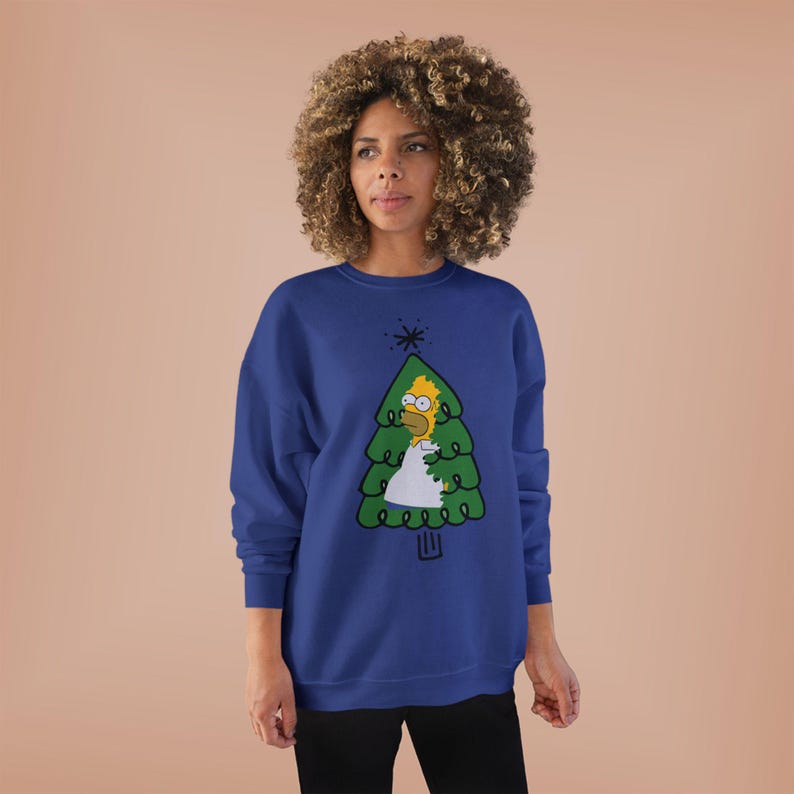 Sudadera navideña con el meme de Homero Simpson / Suéter navideño ...