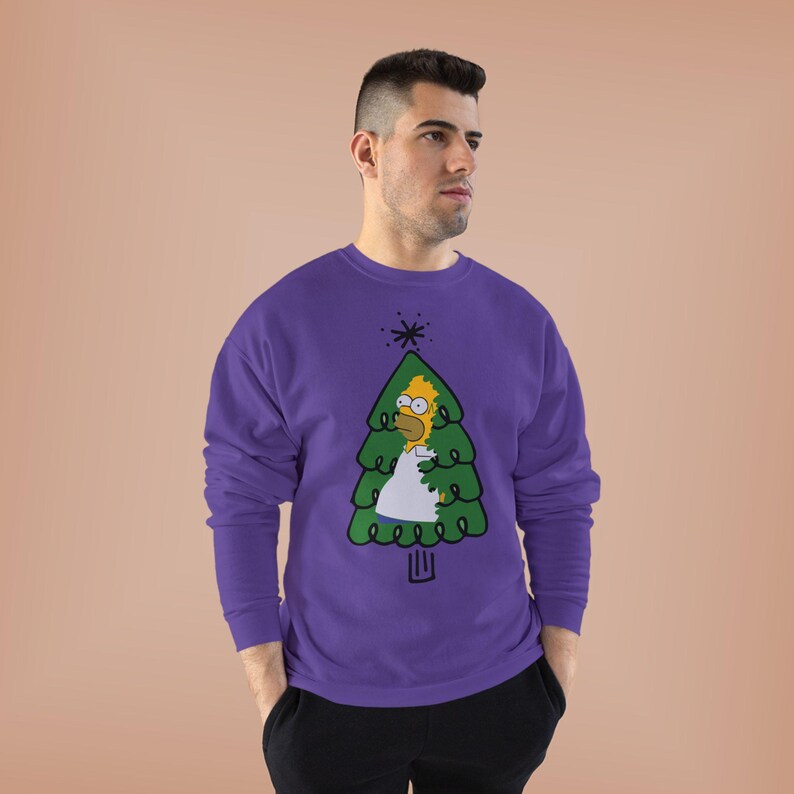 Sudadera navideña con el meme de Homero Simpson / Suéter navideño ...