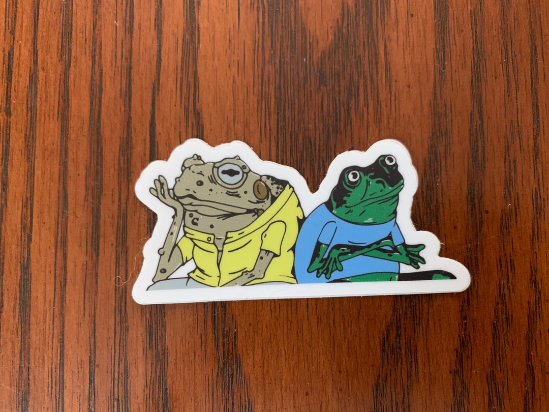 Whimsical Frog & Toad Vinyl Die-cut Stickers: Amphibian Decals for ...