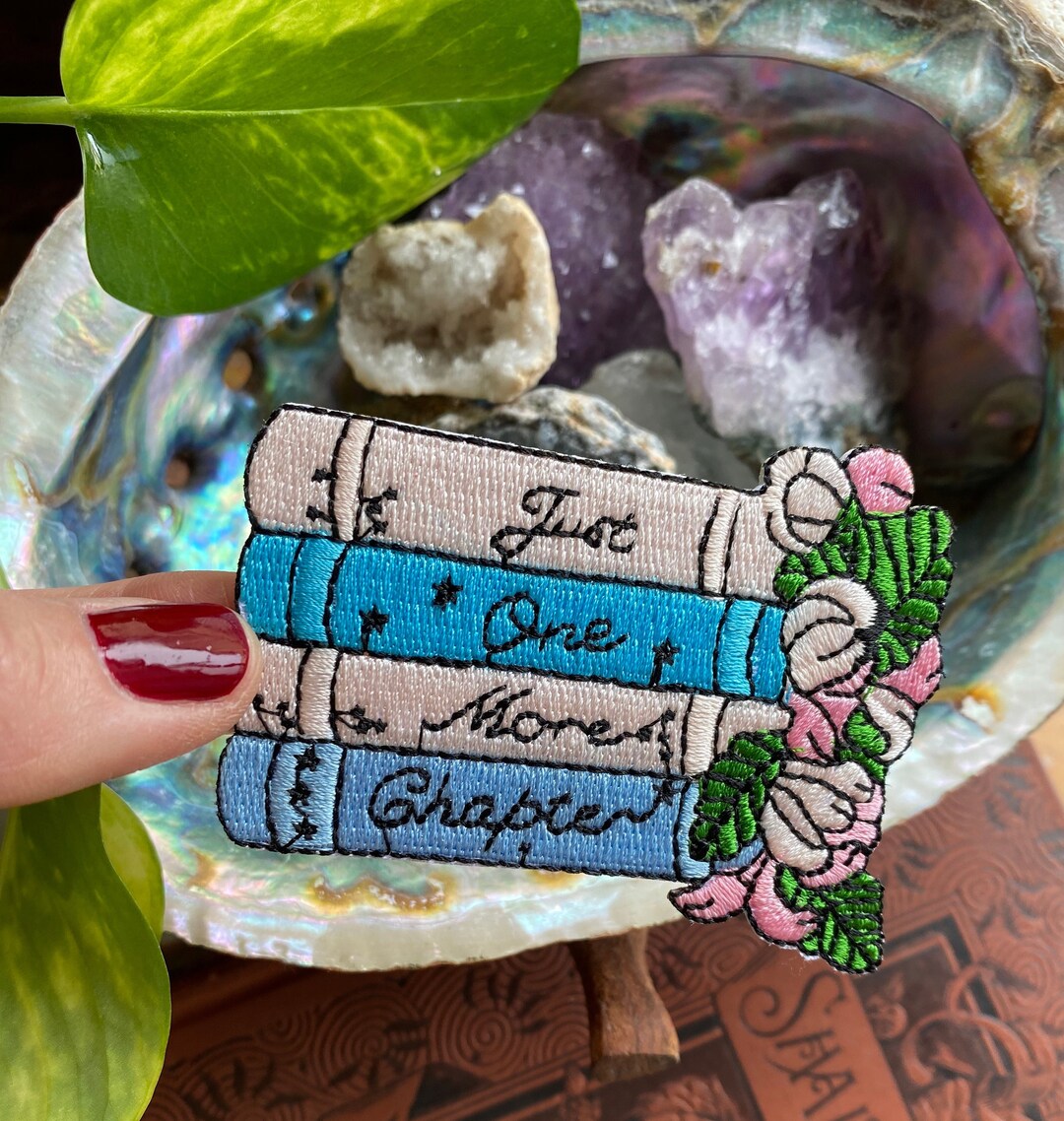 Embroidered Book + Vintage Books + Reading + Bookmark + Handmade Book ...