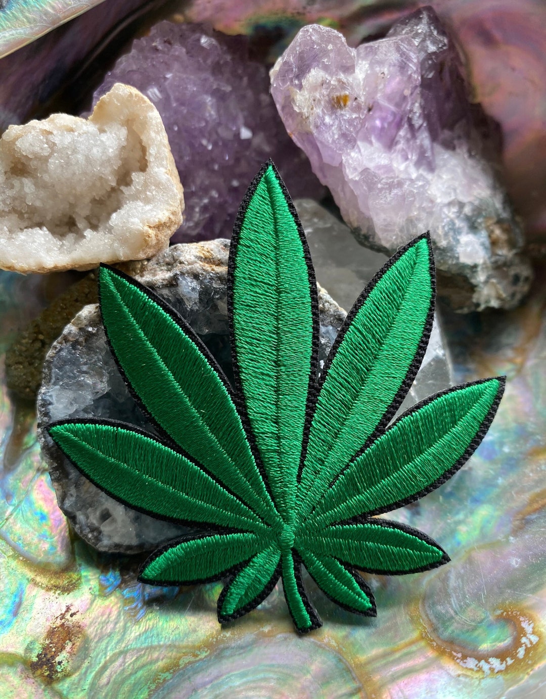 Embroidered Marijuana Leaf Hemp Iron-on or Sew-on Patch - Etsy