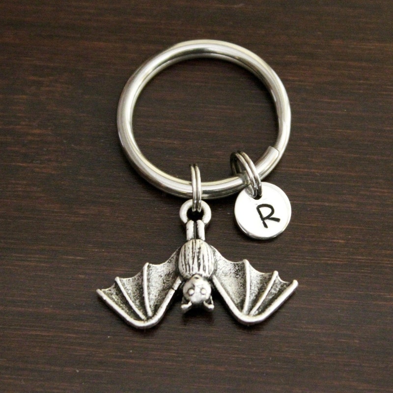 Bat Rainbow Keychain - Etsy