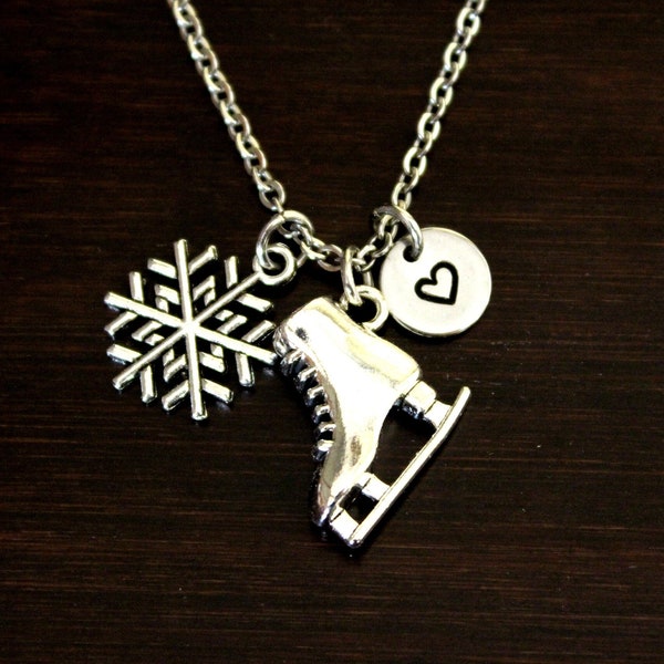 Ice Skating Necklace - Etsy