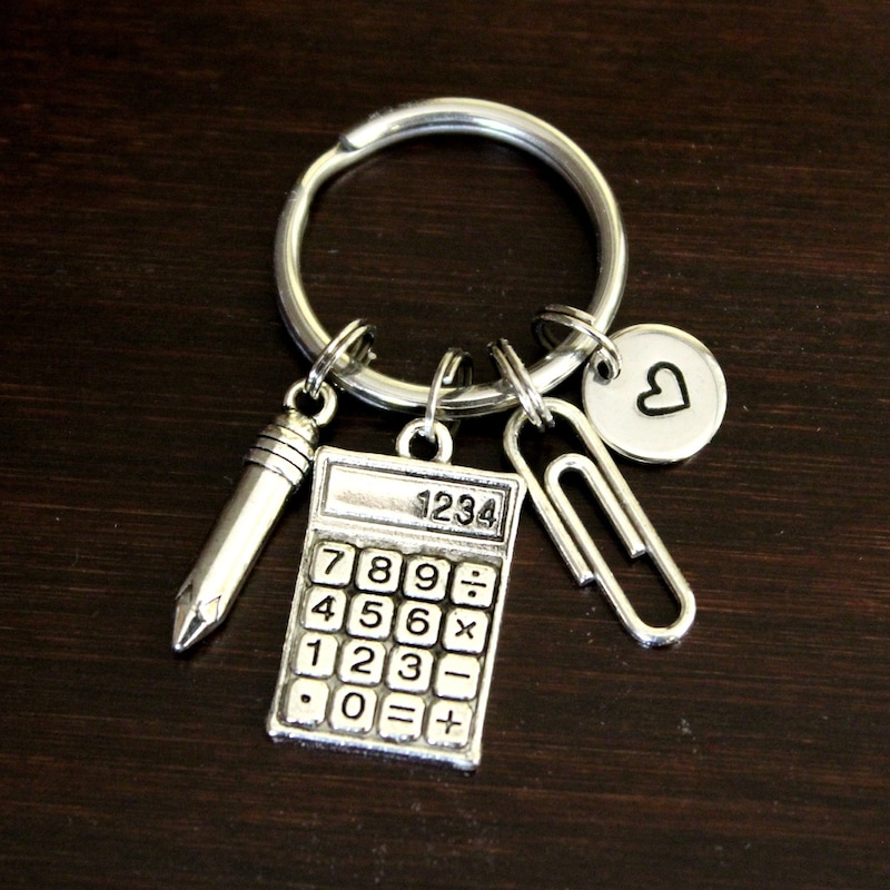 Calculator Keychain - Etsy
