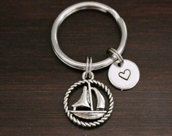 Sailing Keychain | Etsy
