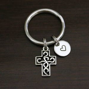 Cross Key Ring/ Keychain / Zipper Pull - Church Gift - Pastor Gift ...