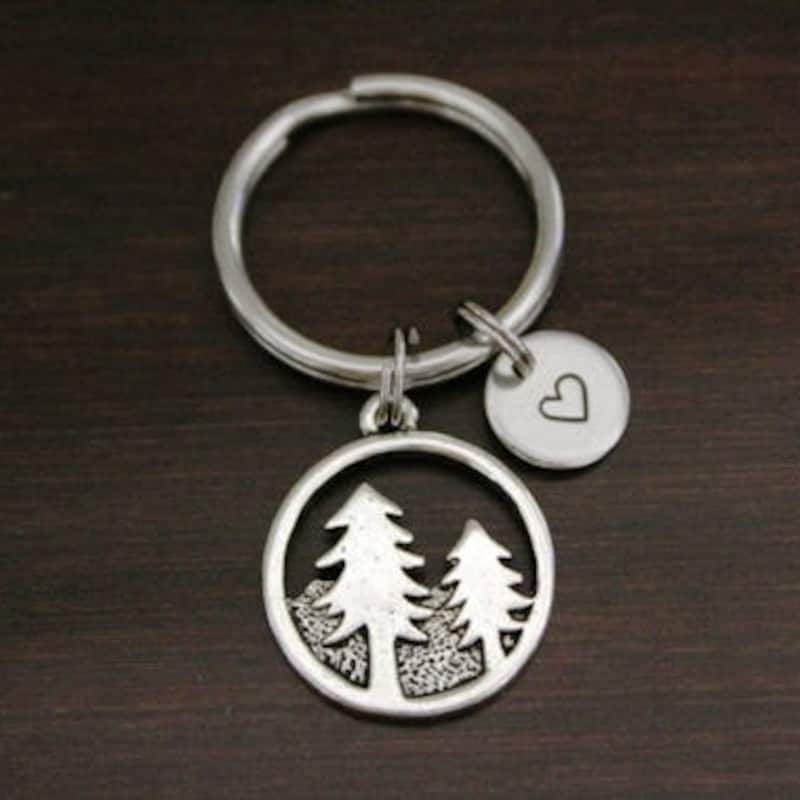 Tree Keychain - Etsy