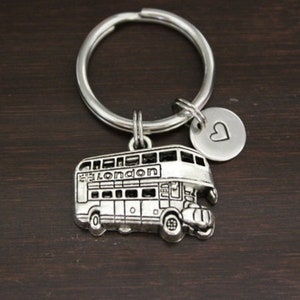 London Double Decker Bus Key Ring/ Keychain / Zipper Pull - London Bus ...