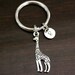 Giraffe Key Ring/ Keychain / Zipper Pull - Giraffe Keychain - Giraffe ...
