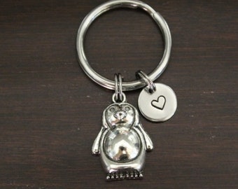 Penguin keychain | Etsy