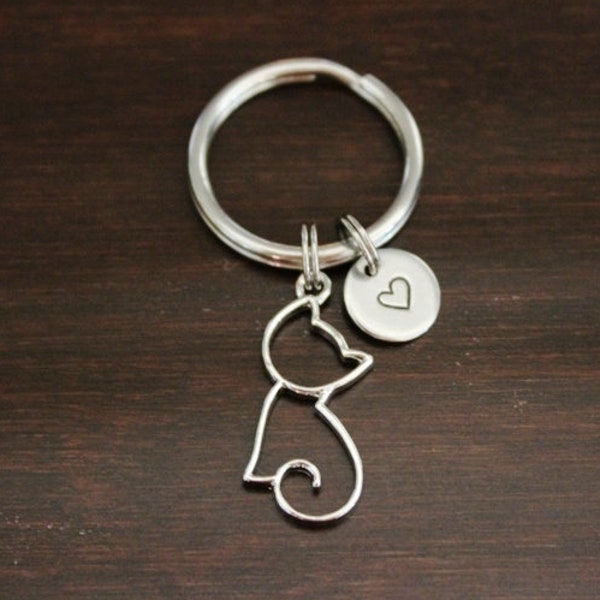 Cat Keychain - Etsy