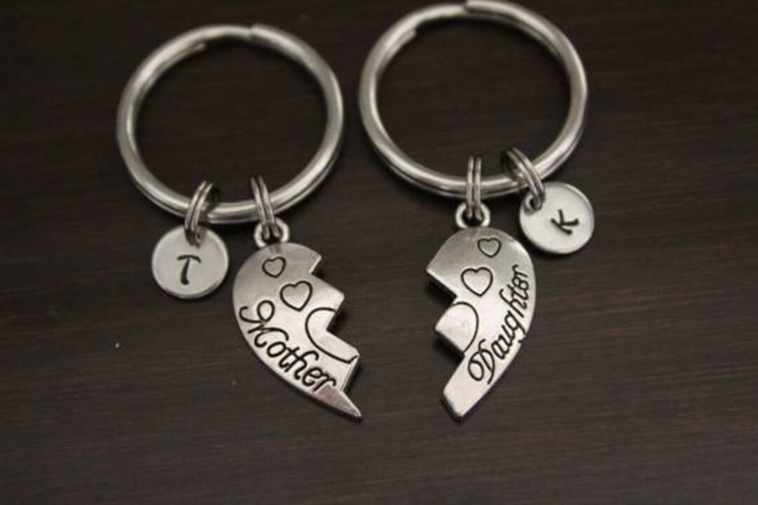 Mother Daughter Set Key Ring/ Keychain / Zipper Pull - Mother Keychain ...
