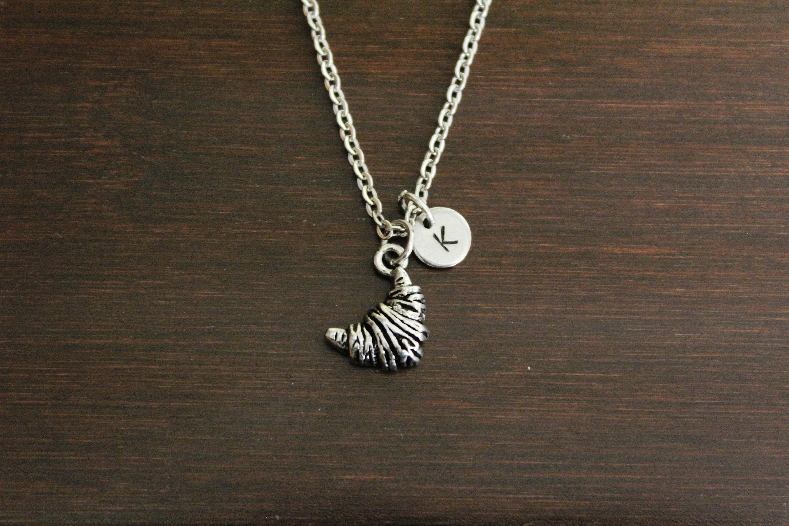Croissant Necklace Croissant Jewelry Baker Necklace - Etsy