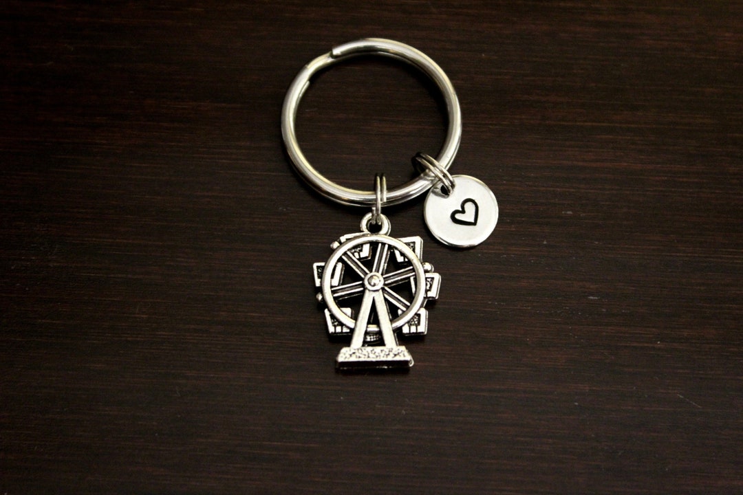 Ferris Wheel Keychain/key Ring/zipper Pull - Ferris Wheel Ride ...