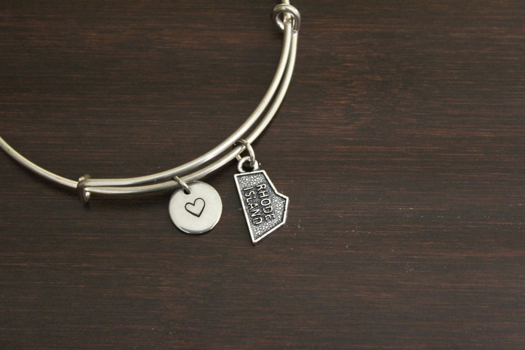 Rhode Island Bangle - Rhode Island Jewelry - Rhode Island Lover - RI ...