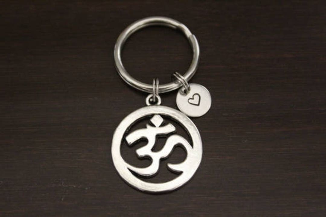Ohm Key Ring/ Keychain / Zipper Pull - Yoga Gift - Yoga Keychain - Ohm ...
