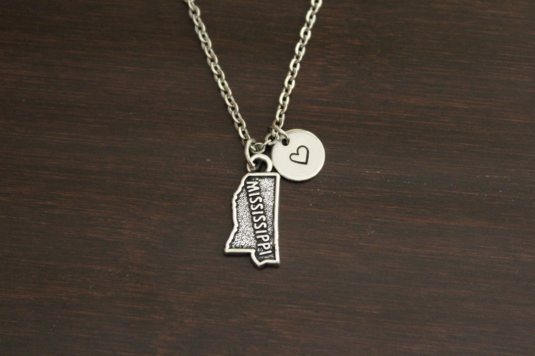Mississippi Necklace-ms Necklace-mississippi Jewelry-ms Jewelry ...